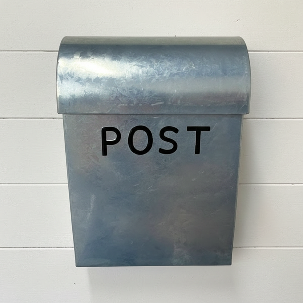 Post Box | Galvanised | Large Lockable – Farmhouse Trading