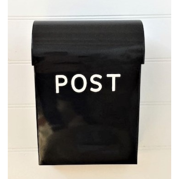 Post Box | Black| Large Lockable – Farmhouse Trading