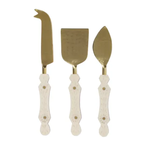 Cheese Knife Set | Brass – Farmhouse Trading