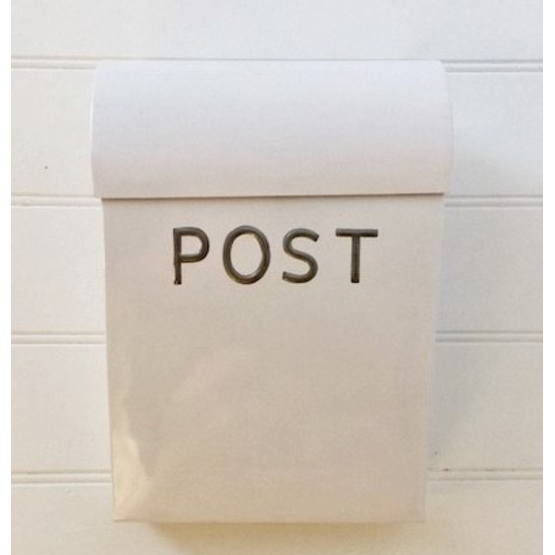 Post Box | White | Large Lockable – Farmhouse Trading